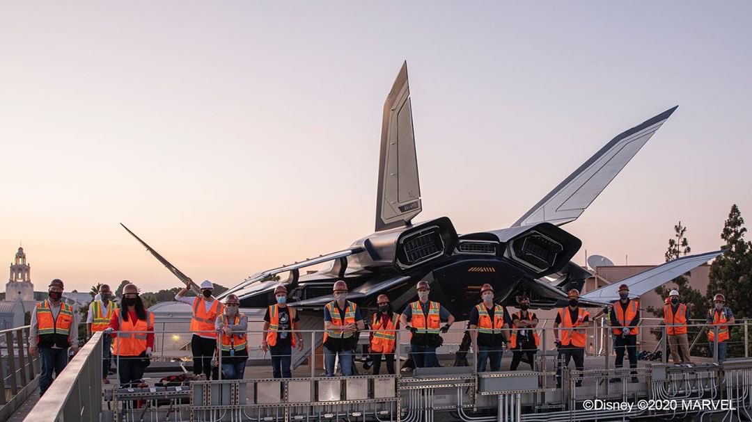 PHOTOS - QuinJet Arrives at Avengers Campus at Disney California Adventure
