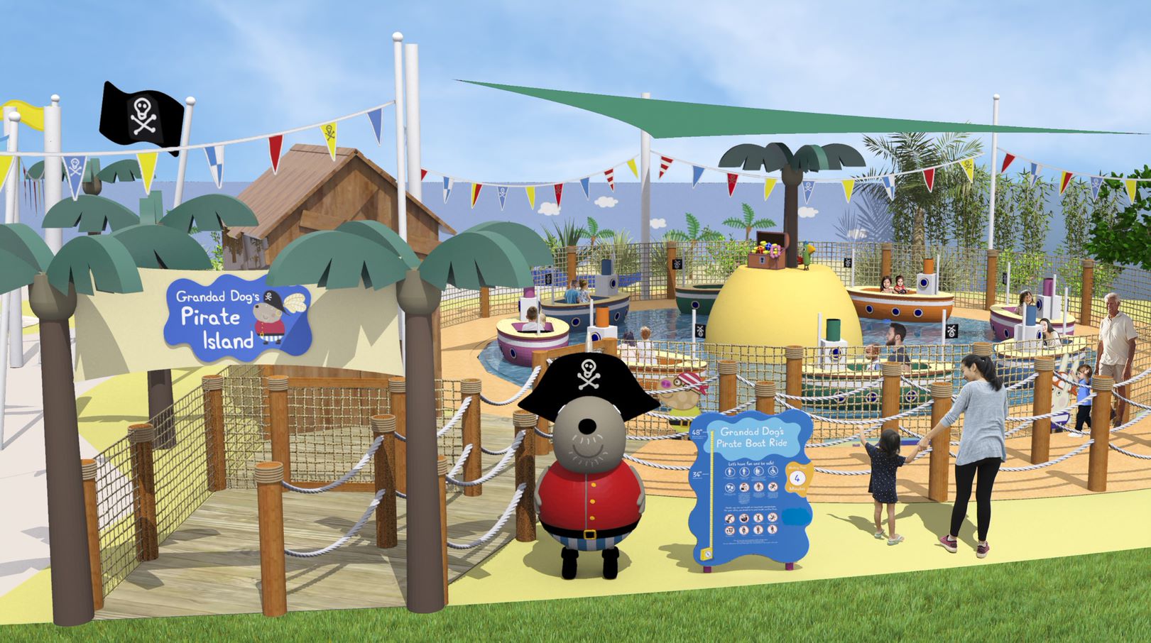 Rides Revealed for the World’s First Peppa Pig Theme Park Coming To Florida