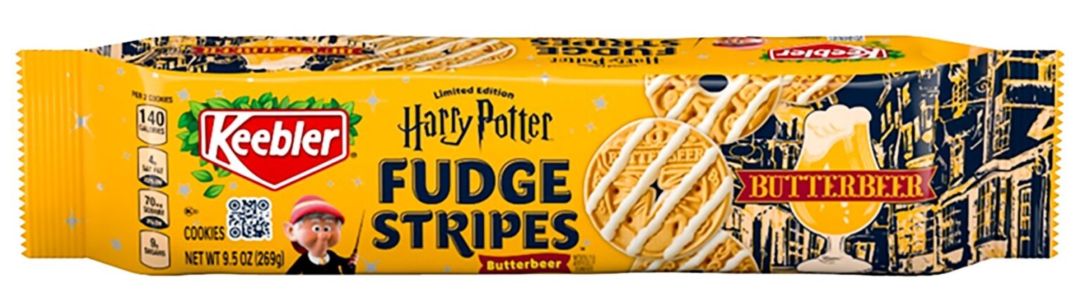 Keebler Announces Official Harry Potter Butterbeer Fudge Stripes Cookies